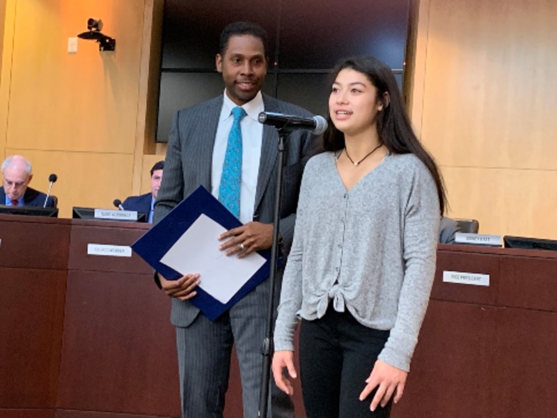 County Council Honors Gymnastics Champ from Northwest High School ...
