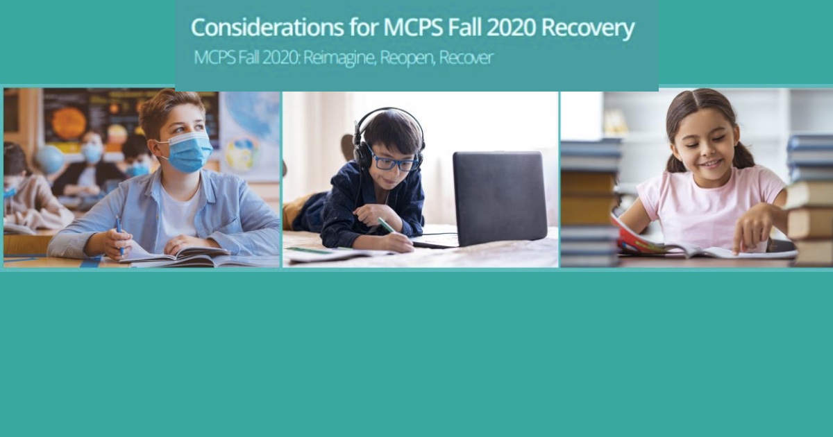 MCPS Anticipates Virtual-Only Start of School - Montgomery Community Media