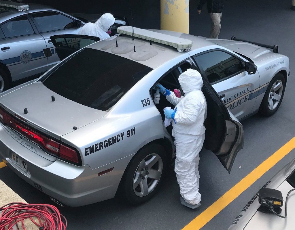 Local Company Sanitizes Rockville Police Cars for Free - Montgomery ...