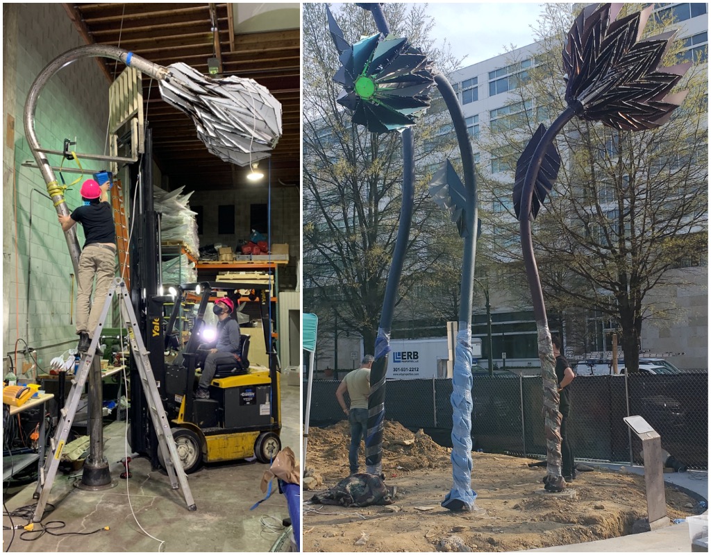 Downtown Silver Spring's New Art Installation Features Two-Story High ...