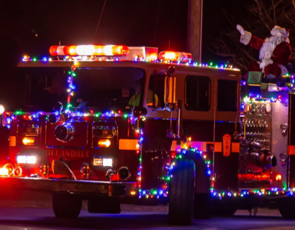 Santa Claus Hitching a Ride with Hillandale Volunteer Fire Department ...