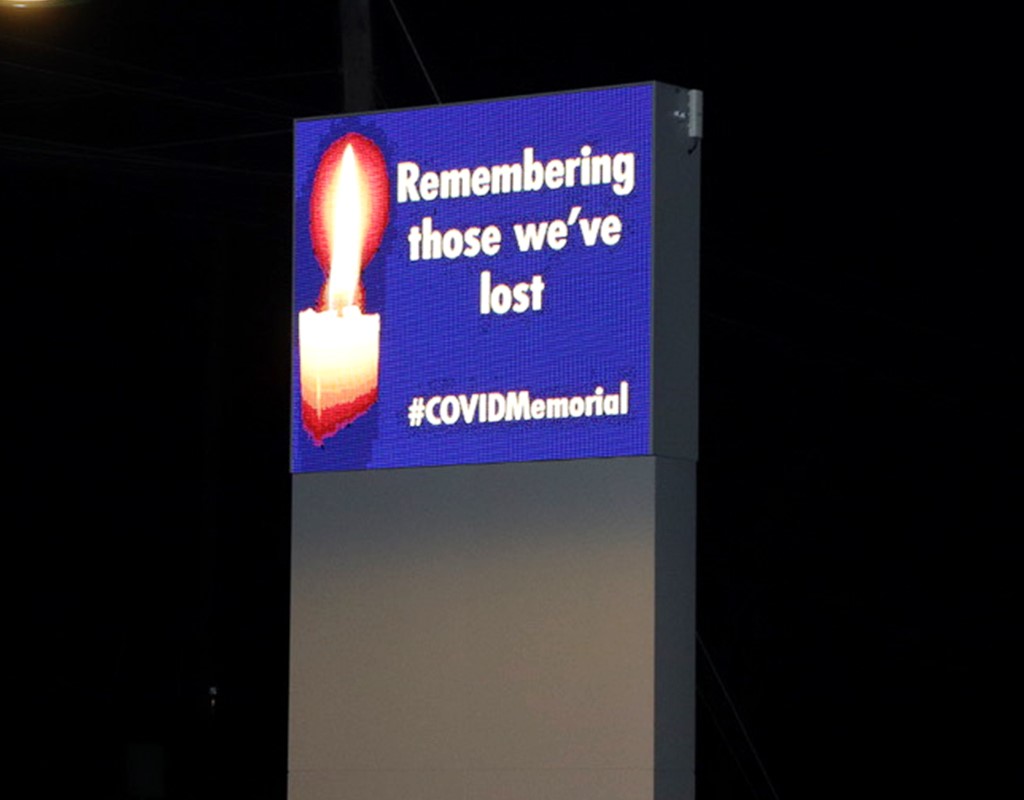 Memorials Light Up in Remembrance of COVID-19 Victims - Montgomery ...