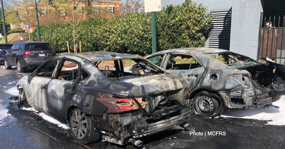 Moving Vehicle Catches Fire in Silver Spring Sunday Morning ...
