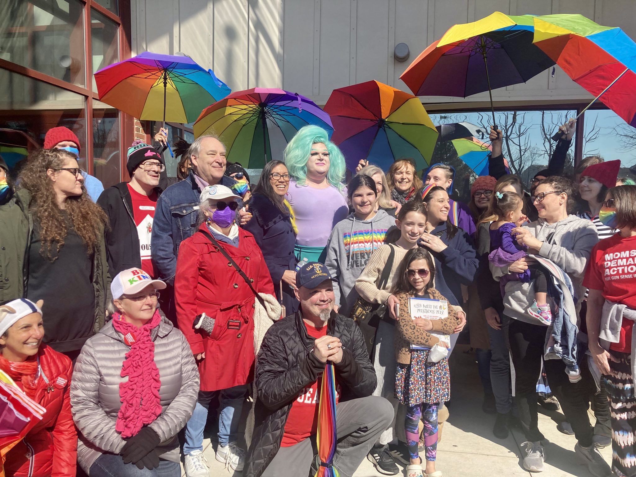 Rainbow Defense Coalition Shields Children from Protestors at Drag ...