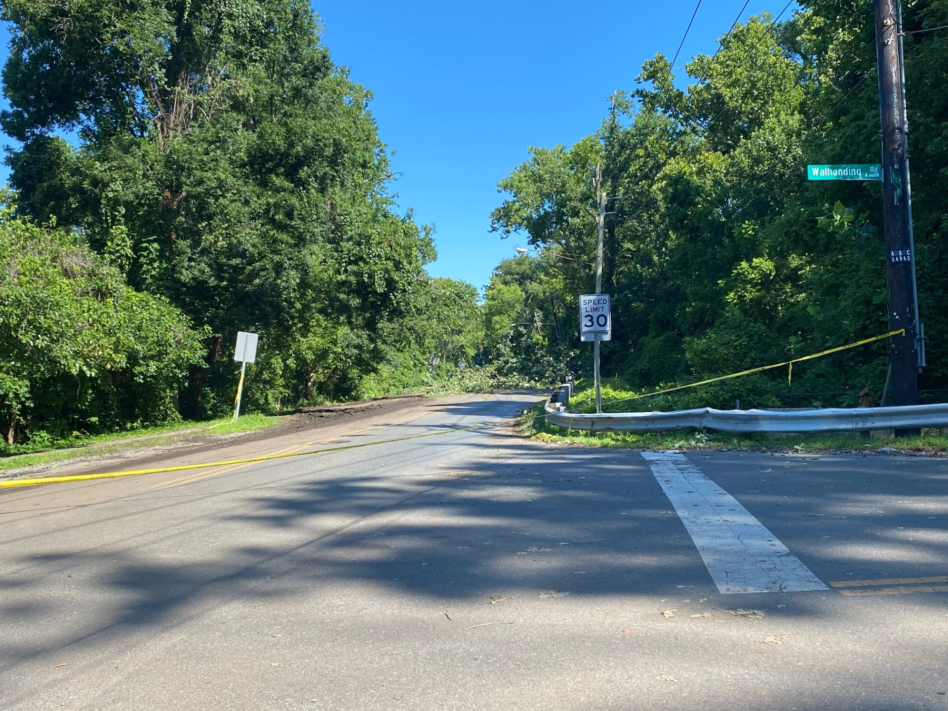 Utility Pole Downed, Roads Closed After Collision in Damascus ... Utility Pole Downed, Roads Closed After Collision in Damascus ...