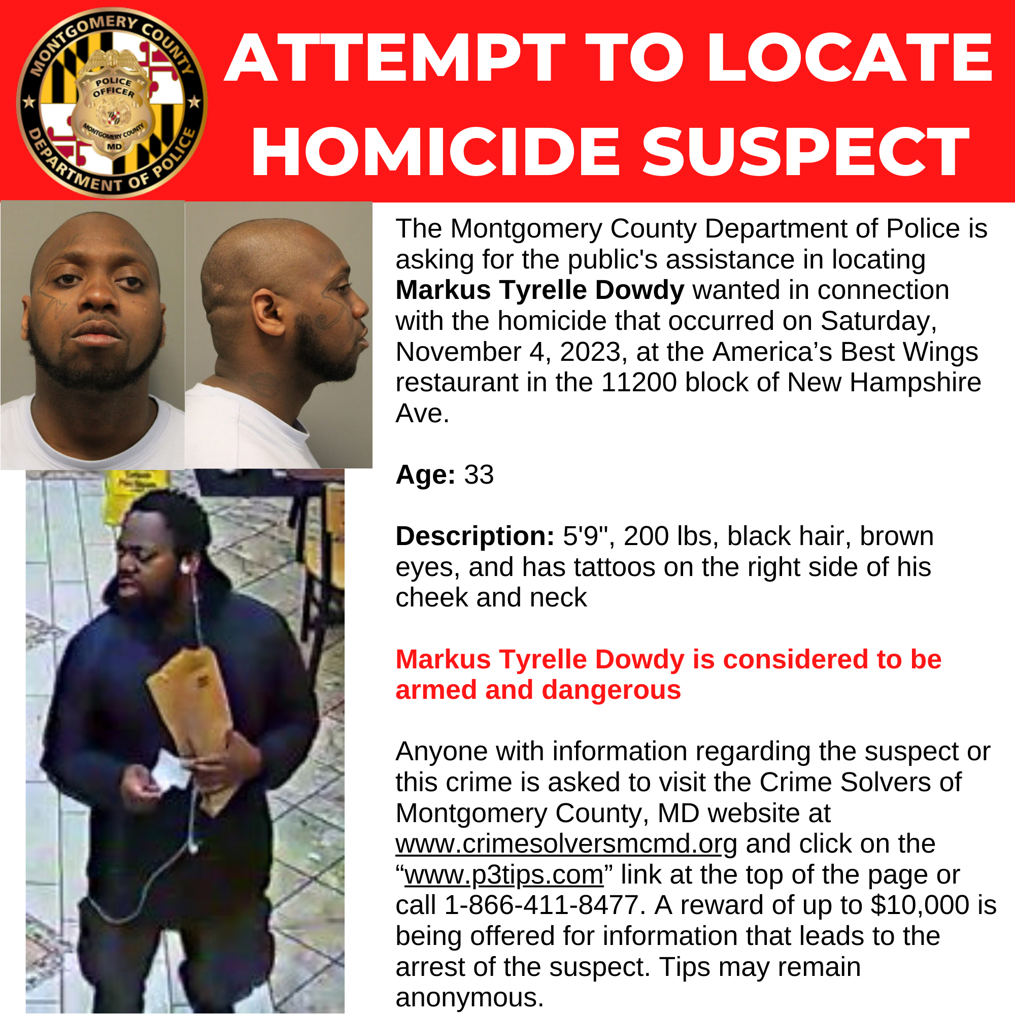 Police Seek Suspect in Fatal Shooting at White Oak Shopping Center ...