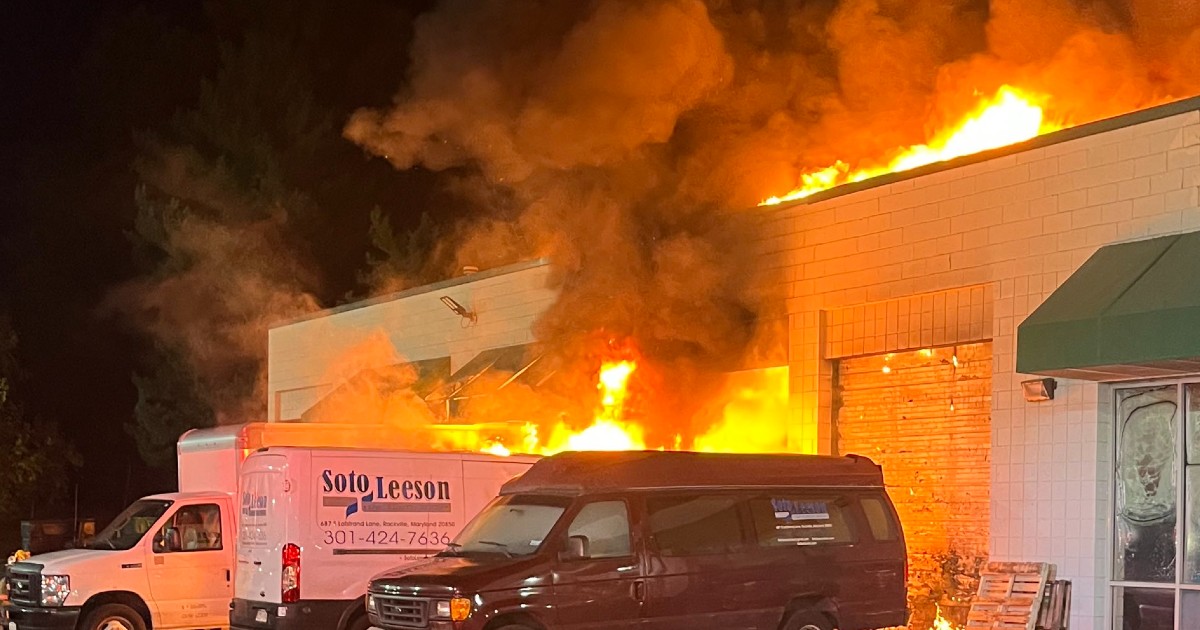 Firefighters Battle Early Morning Blaze at Strip Mall in Rockville ...
