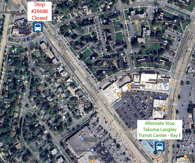 University Boulevard Bus Stop Temporarily Closed - Montgomery Community ...