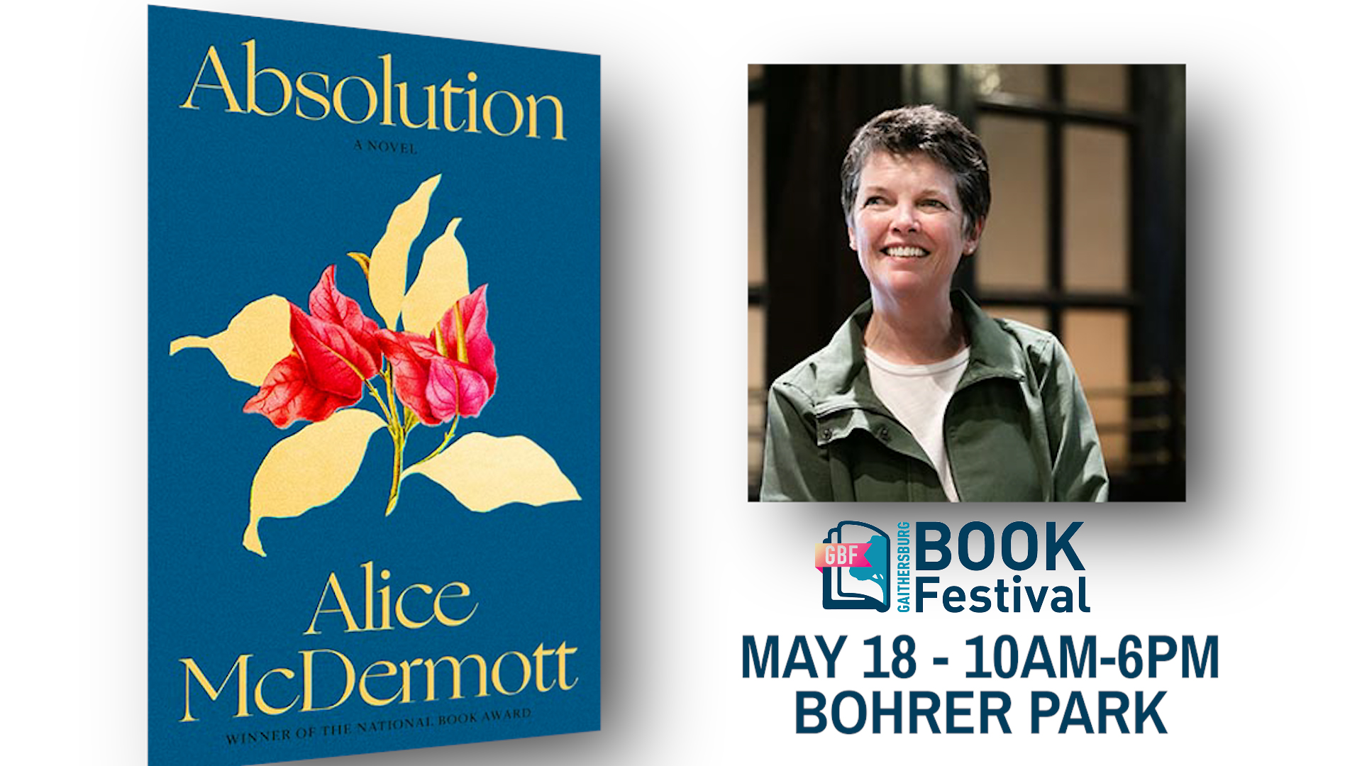 Novelist Alice McDermott to be Featured at Gaithersburg Book Festival ...