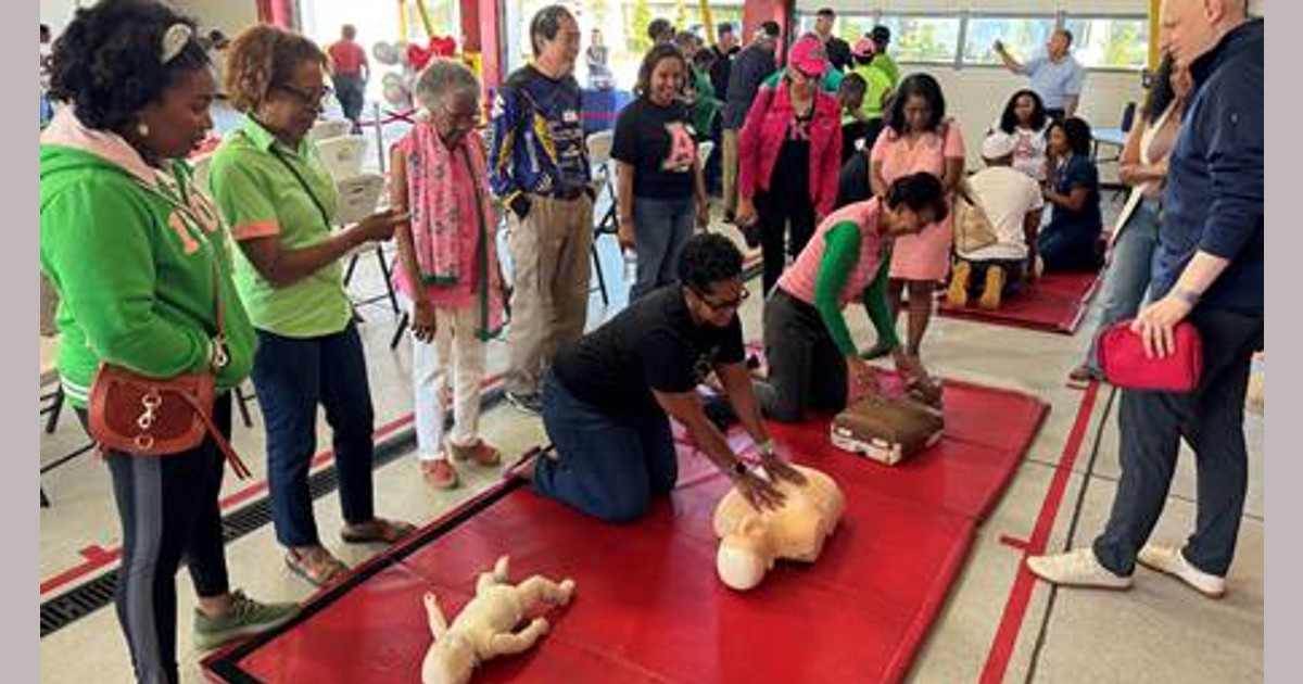 MedStar Health, Alpha Kappa Alpha Sorority Practice Life-Saving Techniques - Montgomery ...