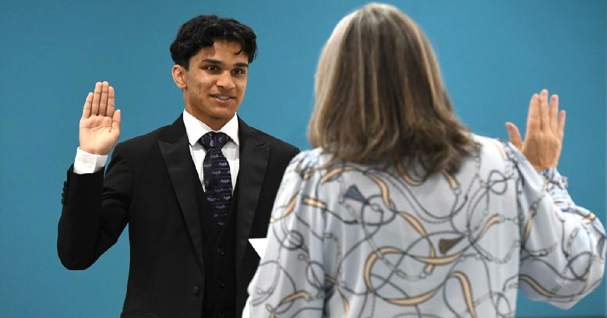 New Student Member of the School Board Suvarna Sworn In - Montgomery ...