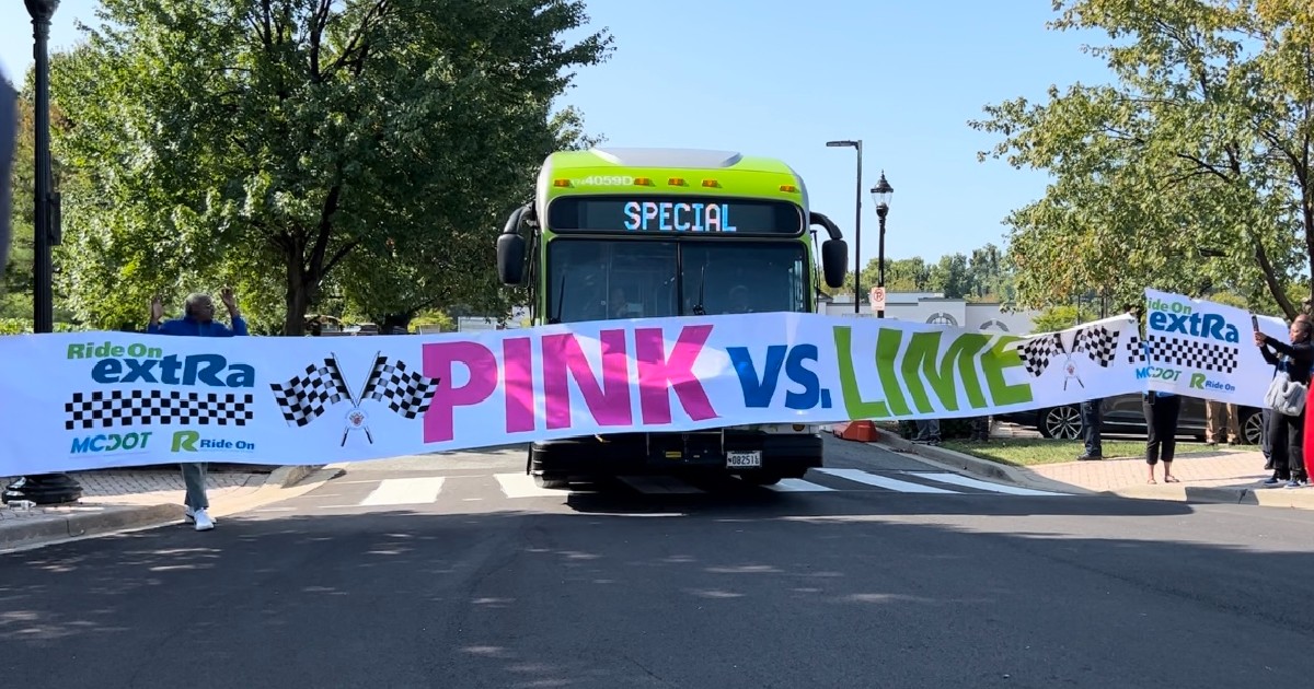 County Launches Pink and Lime Bus Routes - Montgomery Community Media