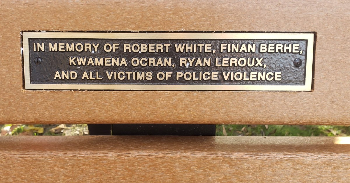 Activists, Family Members Dedicate Park Bench in Memory of 4 Men Killed ...