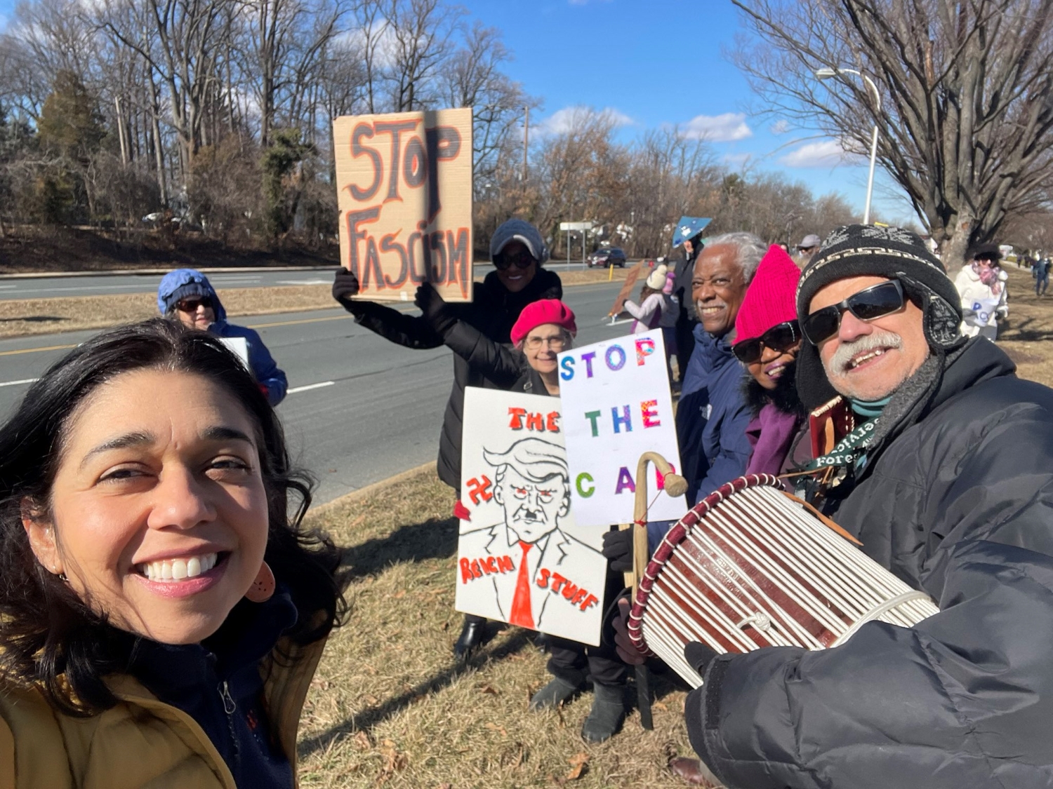 County Residents, Politicians Protest on Presidents Day - Montgomery ...