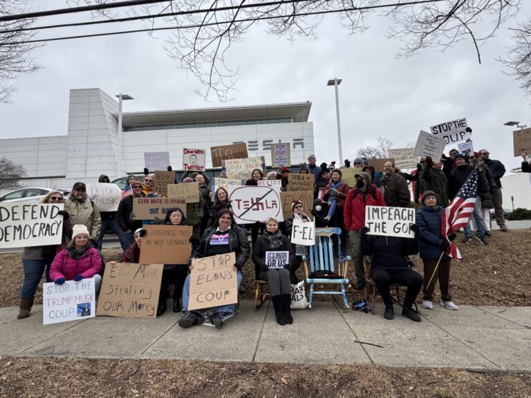 Protests Continue Saturday at Tesla in Rockville - Montgomery Community ...